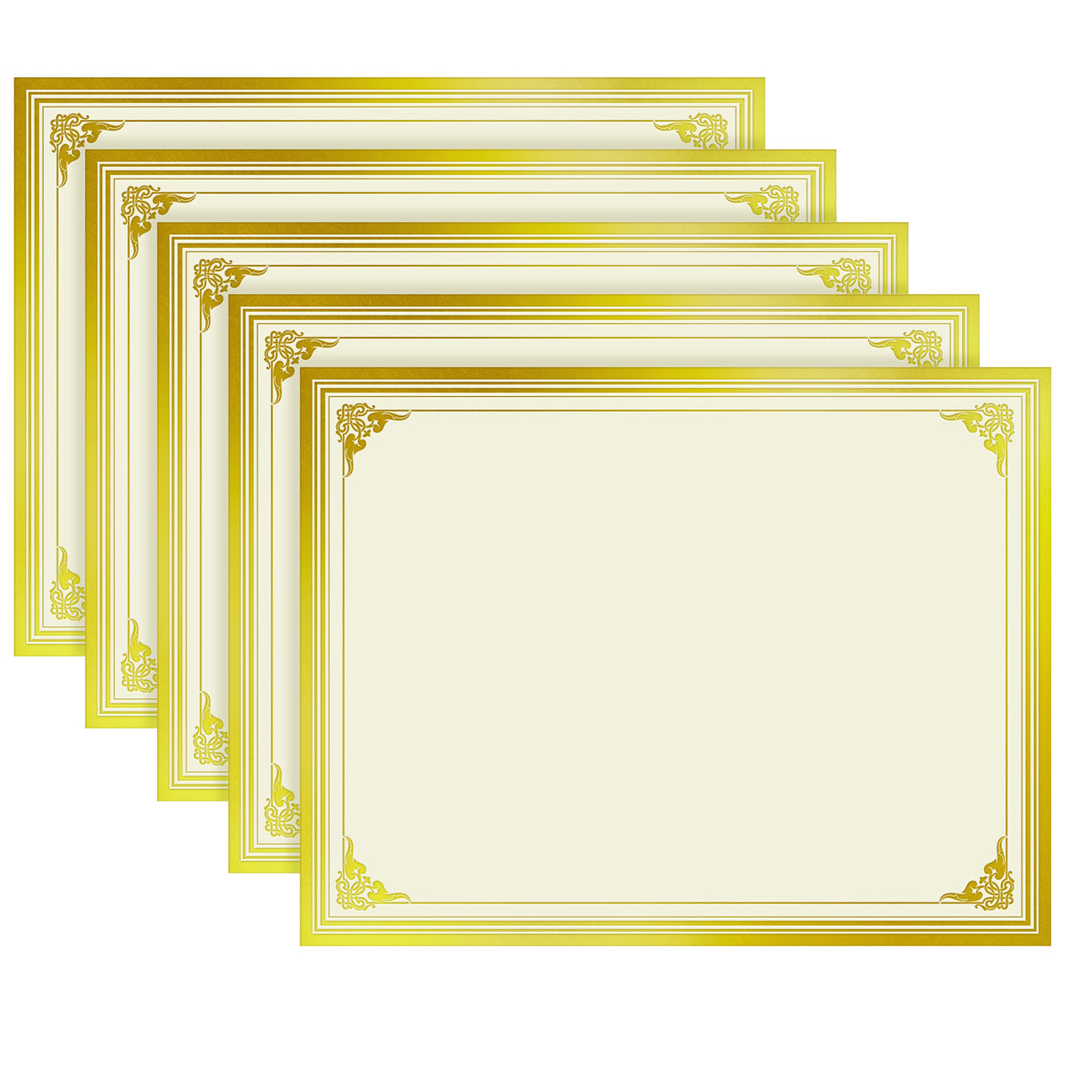 SUNEE Gold Foil Certificate Papers, Letter Size 8.5x11 for Certificate