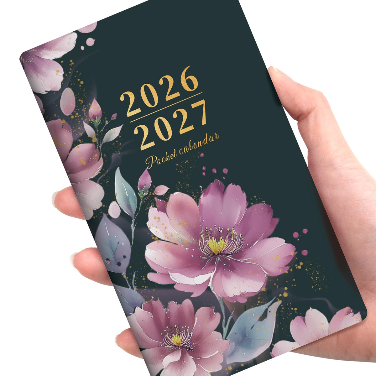 SUNEE Pocket Calendar 2026-2027 - Two Year Monthly Planner Small Calen